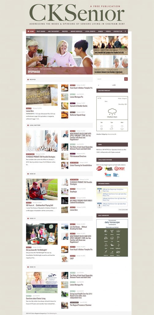 CK Senior – Website Design